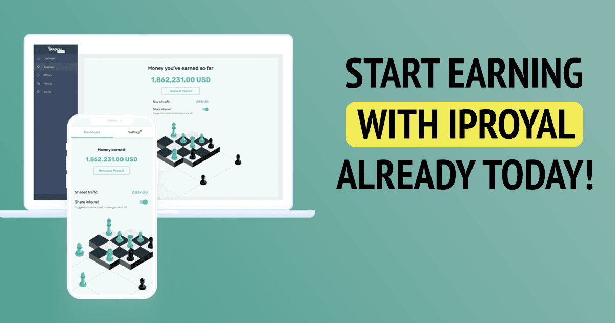 Easy passive income 🤑 with IPRoyal!