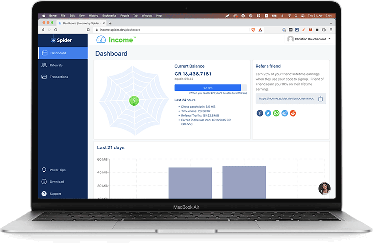 Easy passive income 🤑 with Spider!